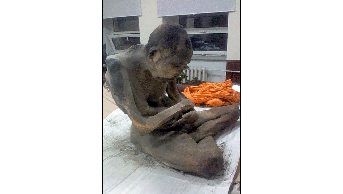 200 Year Old Body Of Mummified Monk In Lotus Position Found In Mongolia