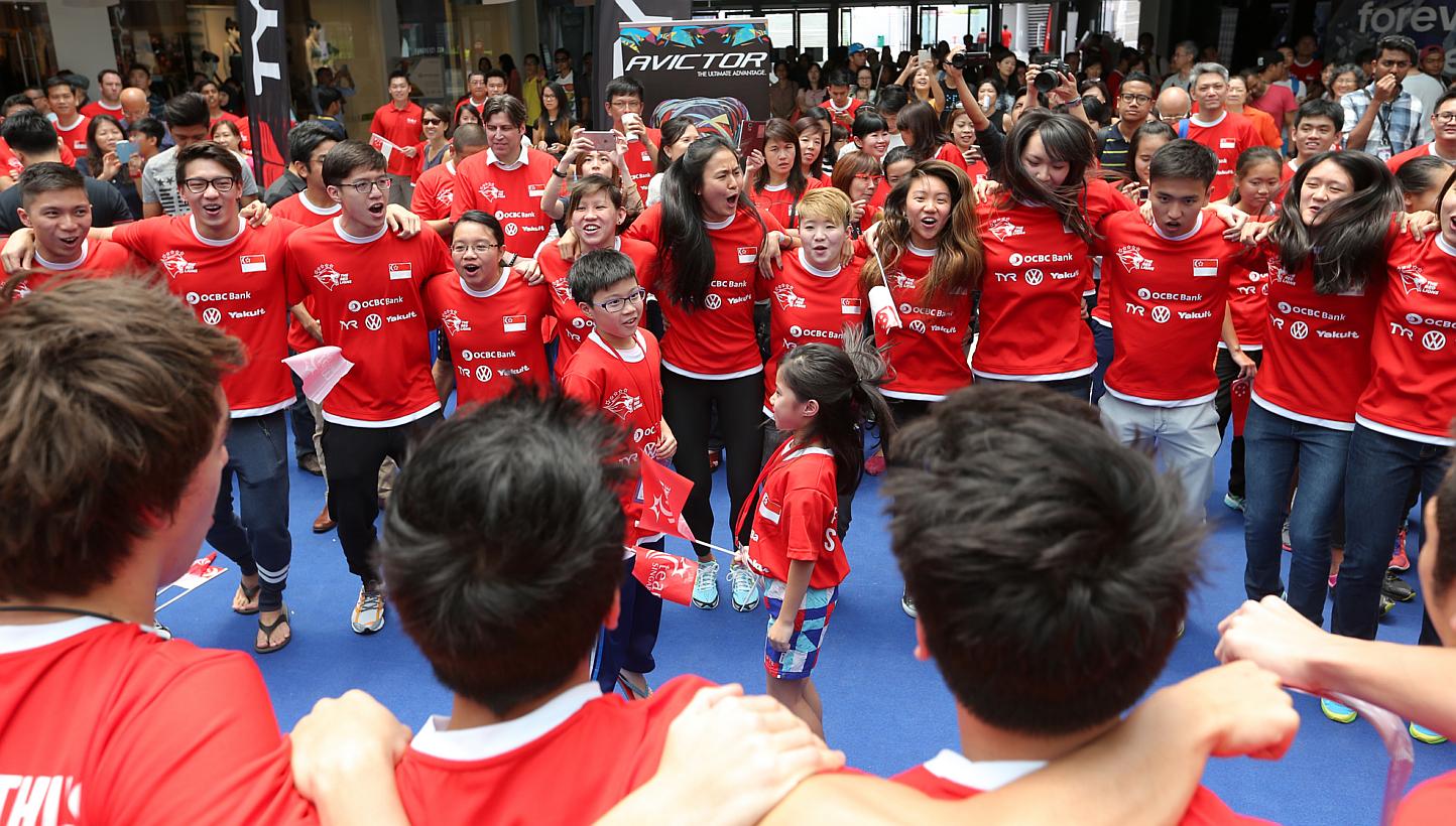 SAF men up in arms over swimmers' use of 'Red Lions' | The Straits Times