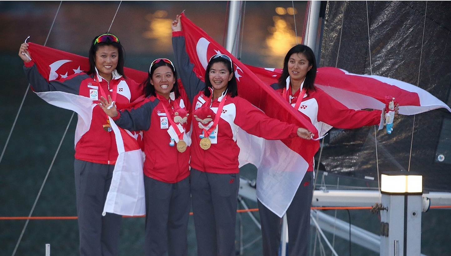 SEA Games: Three golds for S'pore's female sailors in skiff 49erfx ...