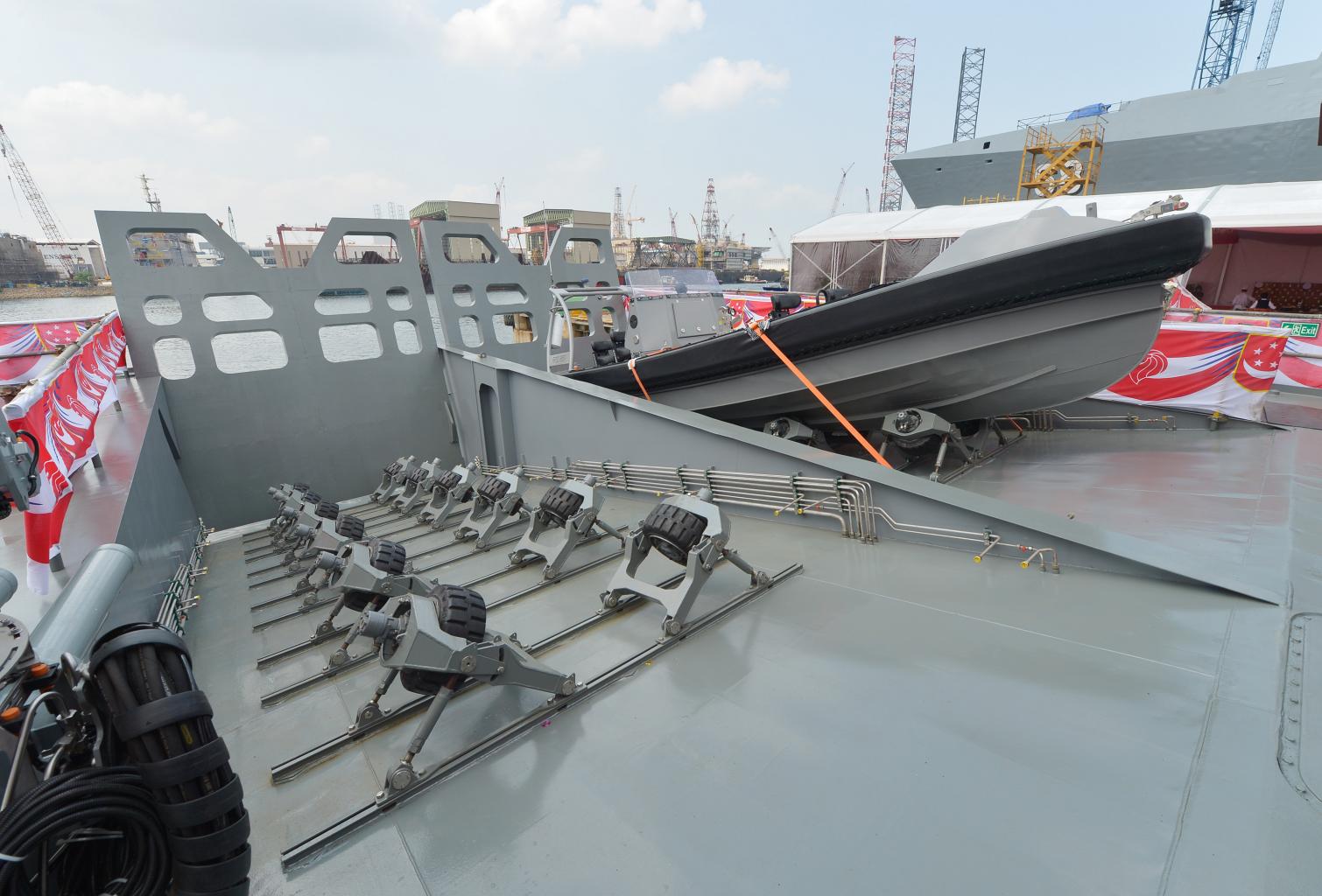 Singapore launches first of eight new warships that are designed, built ...