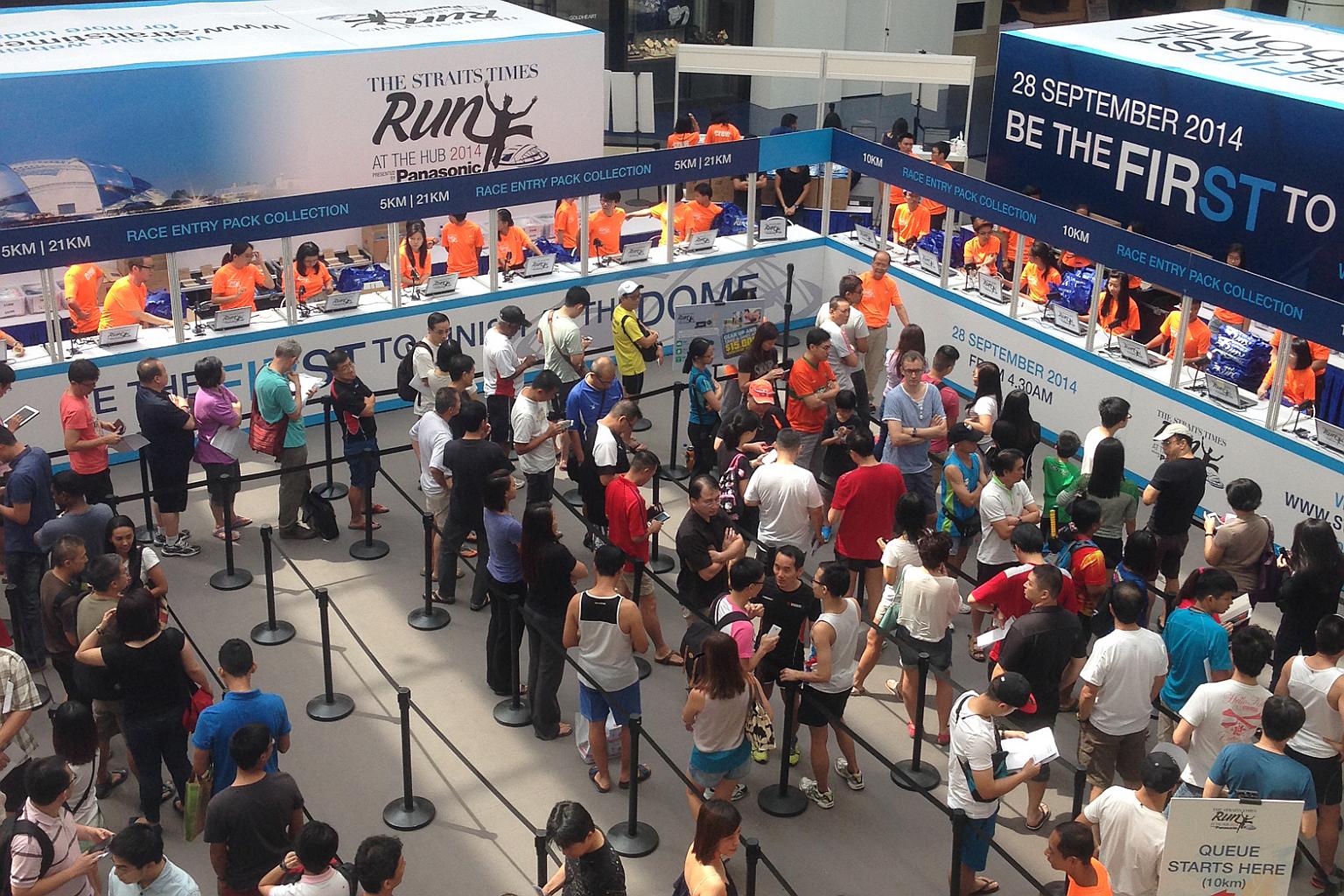 Collect ST Run race-packs indoors | The Straits Times