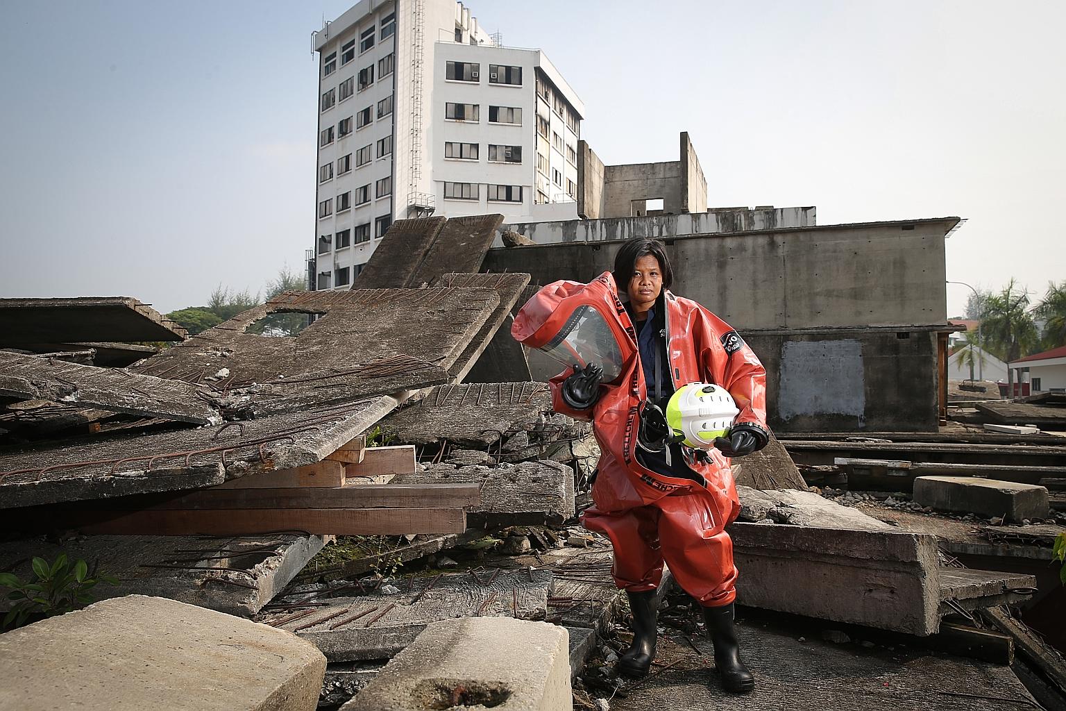 Gender is no issue for civil defence instructor | The Straits Times