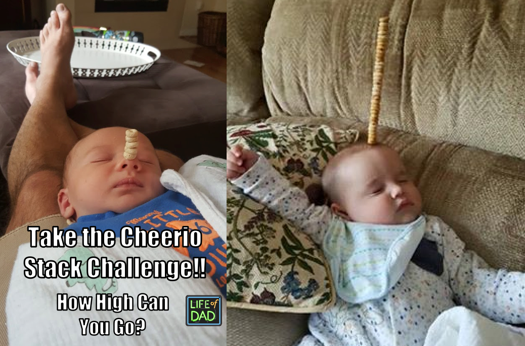 Cheerio challenge: Competitive dads try to outdo each other by stacking ...
