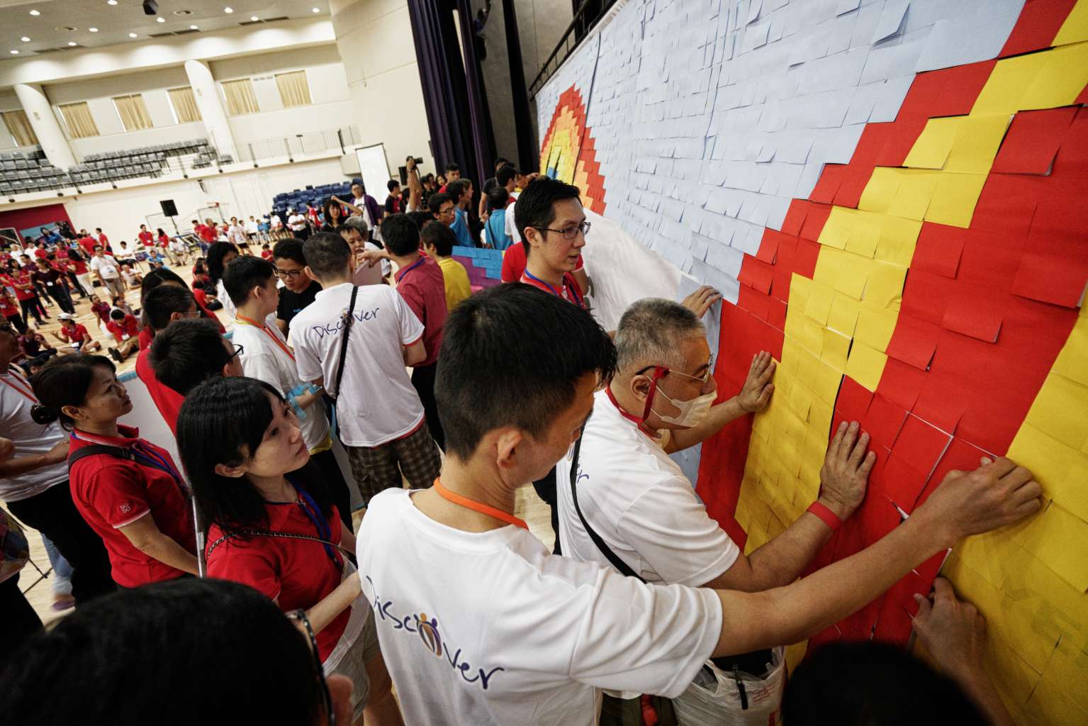 Record-breaking collage of post-it notes to raise mental health ...