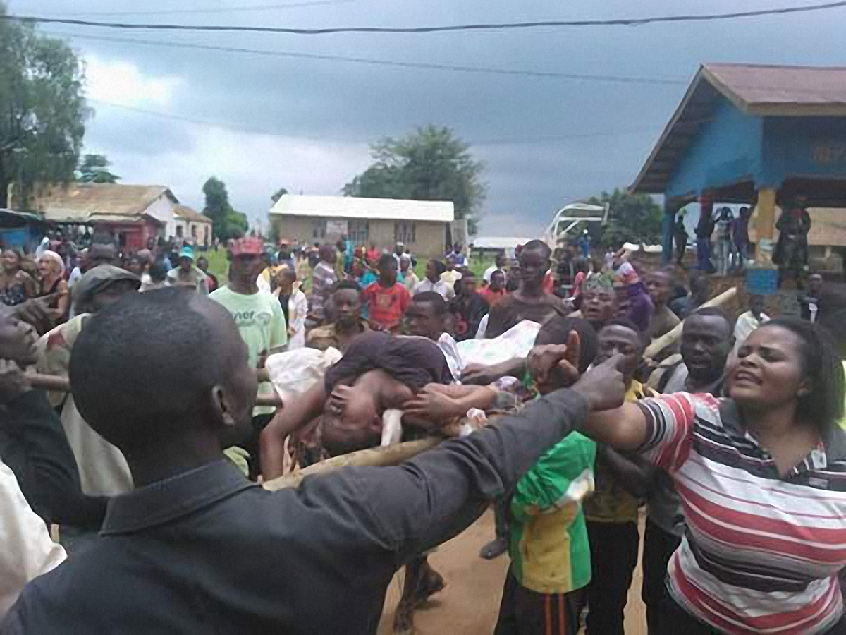 Man shot dead at protest over DR Congo massacre | The Straits Times