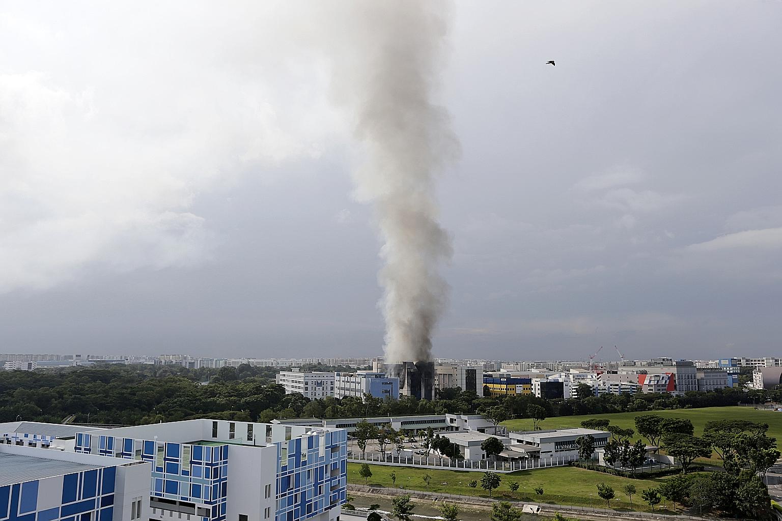 Tampines building fire rages for hours; no casualties reported | The ...