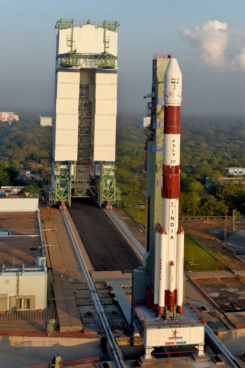 India launches record 104 satellites in single space mission | The ...