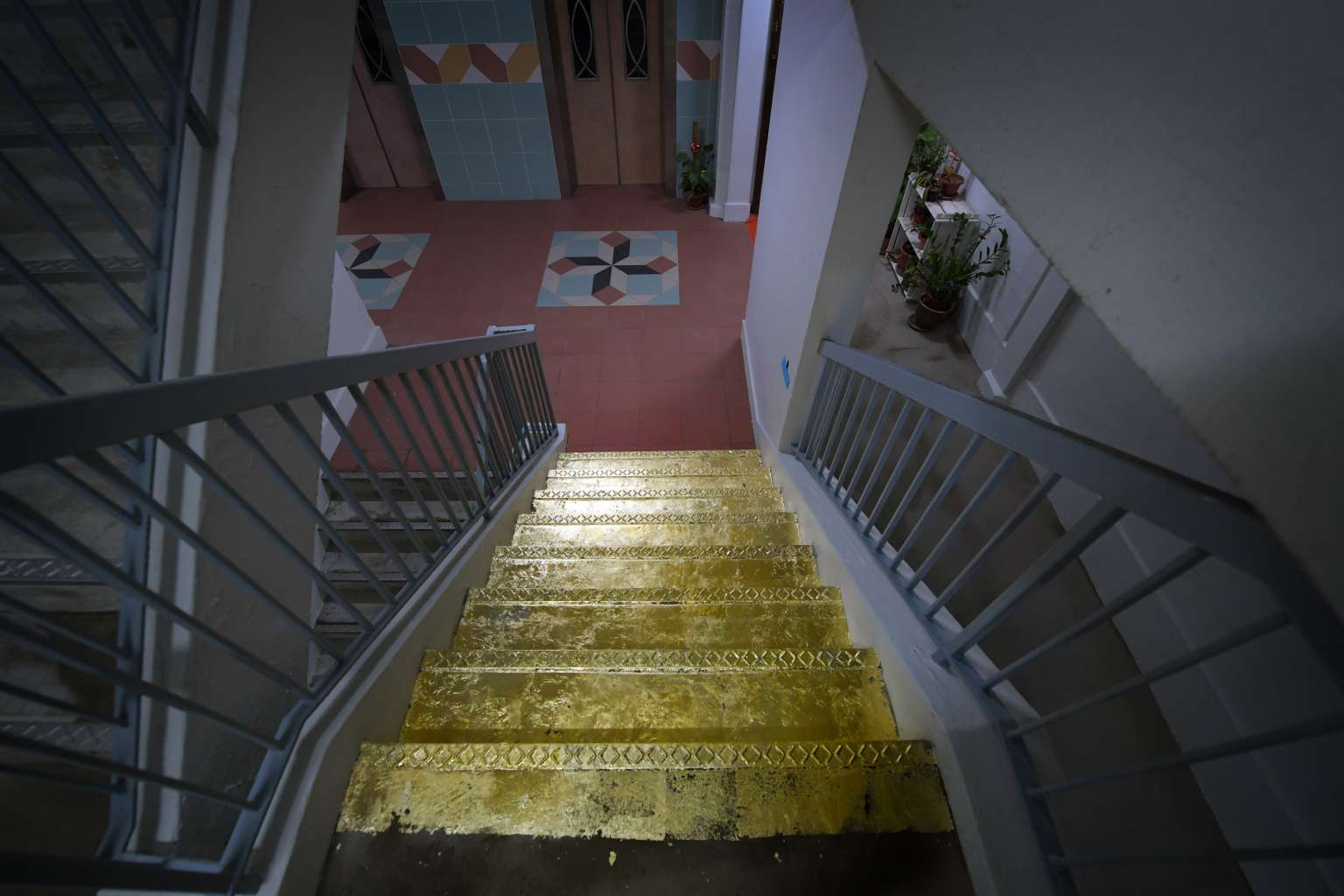 Golden staircase out of step with town council laws | The Straits Times