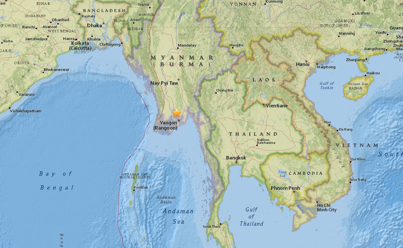 Earthquake shakes buildings in Myanmar's largest city Yangon, no ...