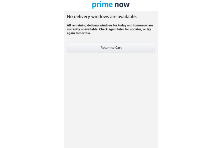 Some shoppers still unable to place orders on Amazon Prime Now | The ...