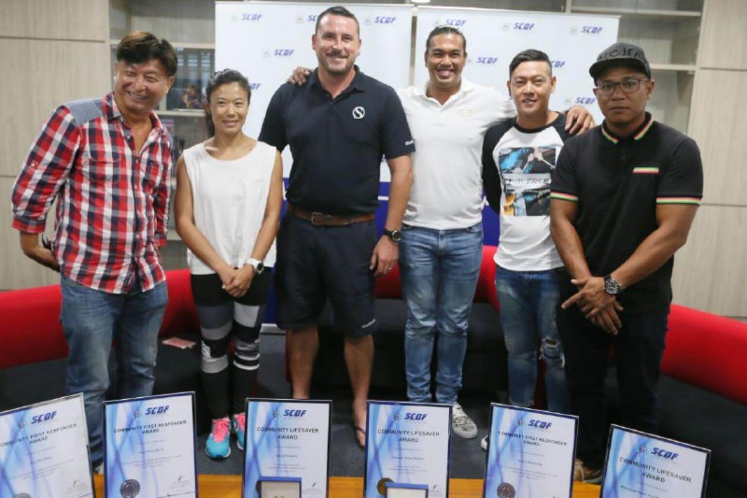 6 receive SCDF awards for saving man who drove car into sea at Sentosa ...