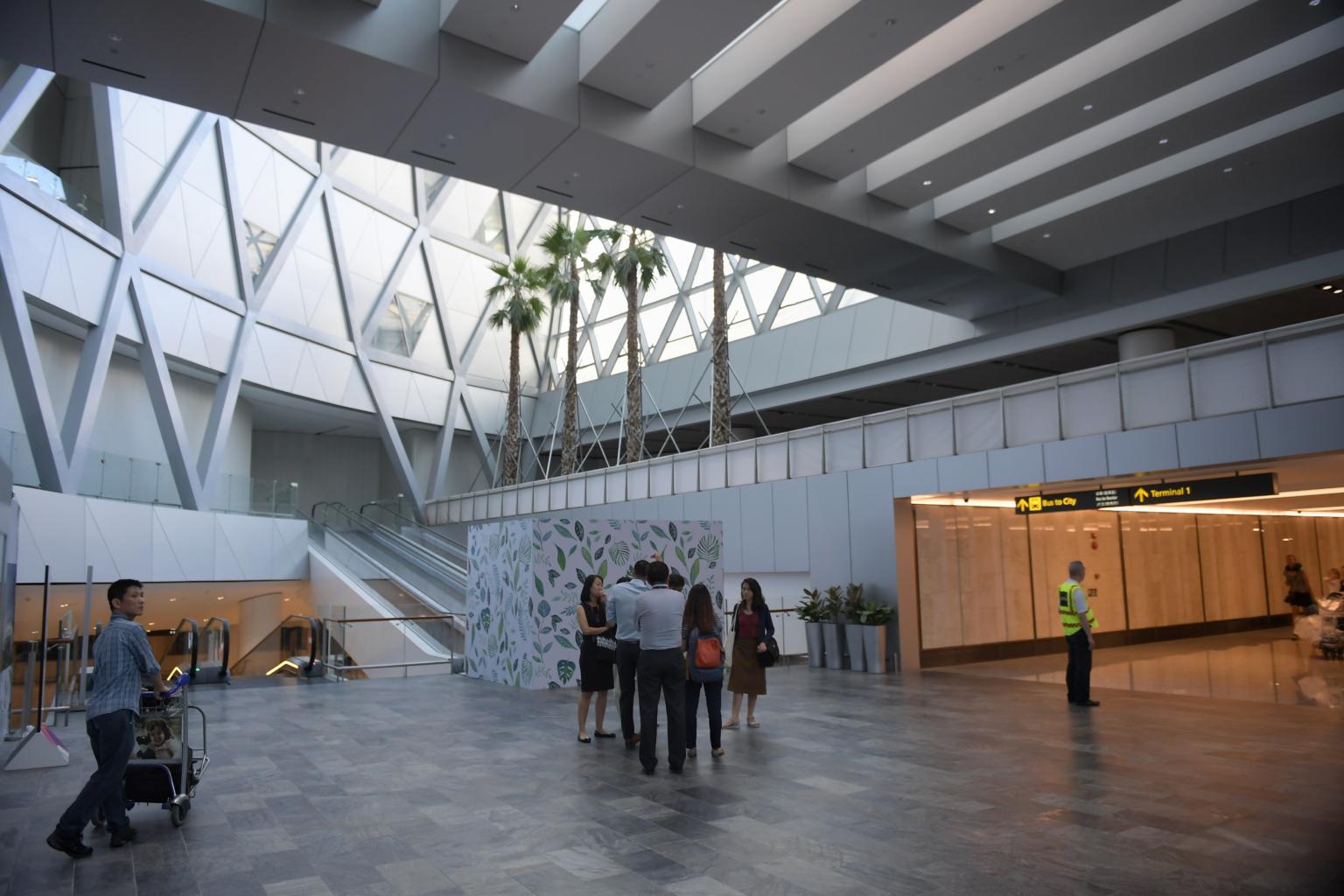 Changi T1 expansion project: New arrival hall and basement carpark to ...