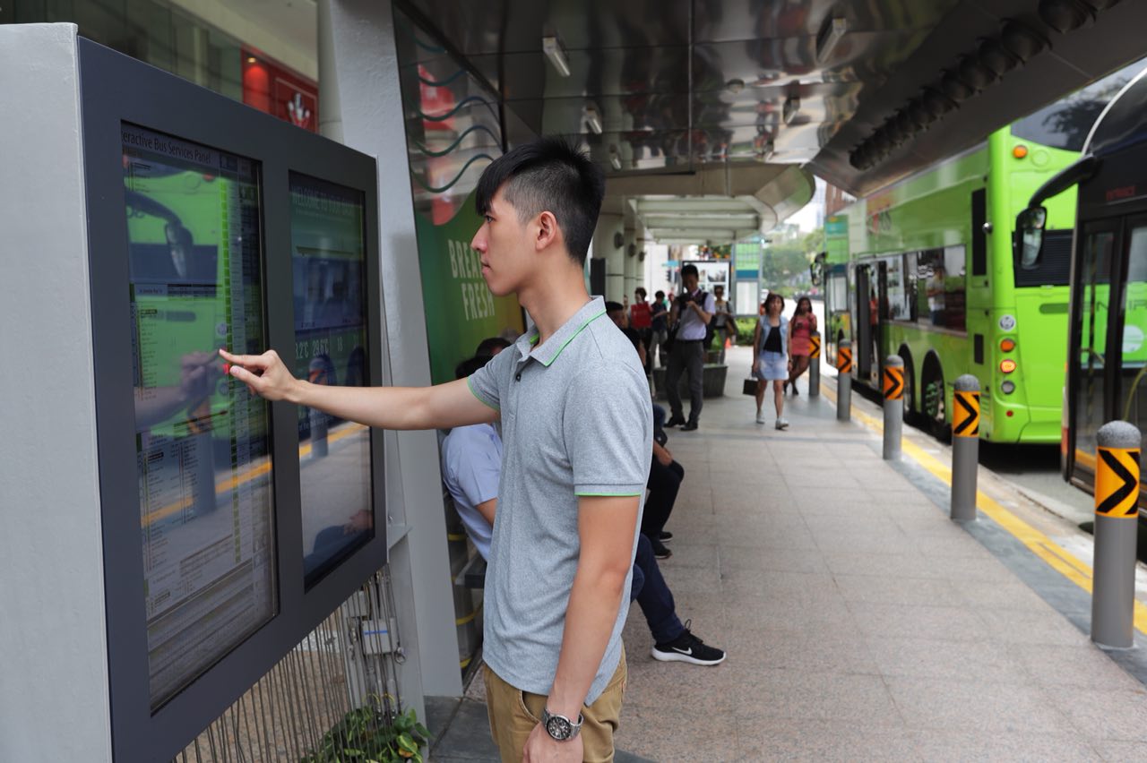 Cooler, cleaner air for commuters at pilot bus stop outside Plaza ...