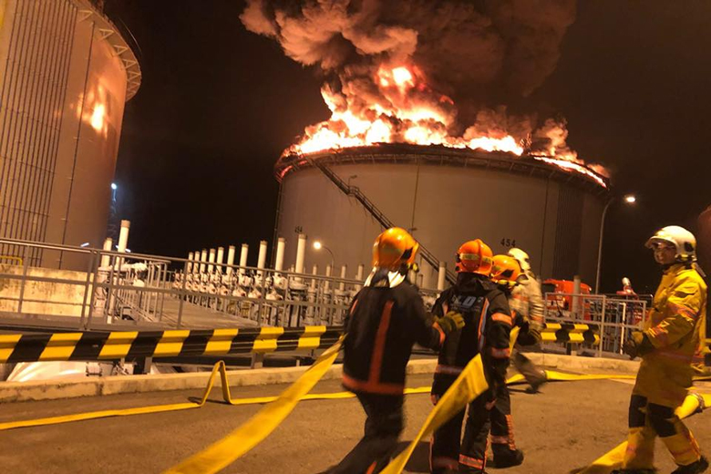 SCDF puts out oil storage tank fire on Pulau Busing after 'intense' 6 ...