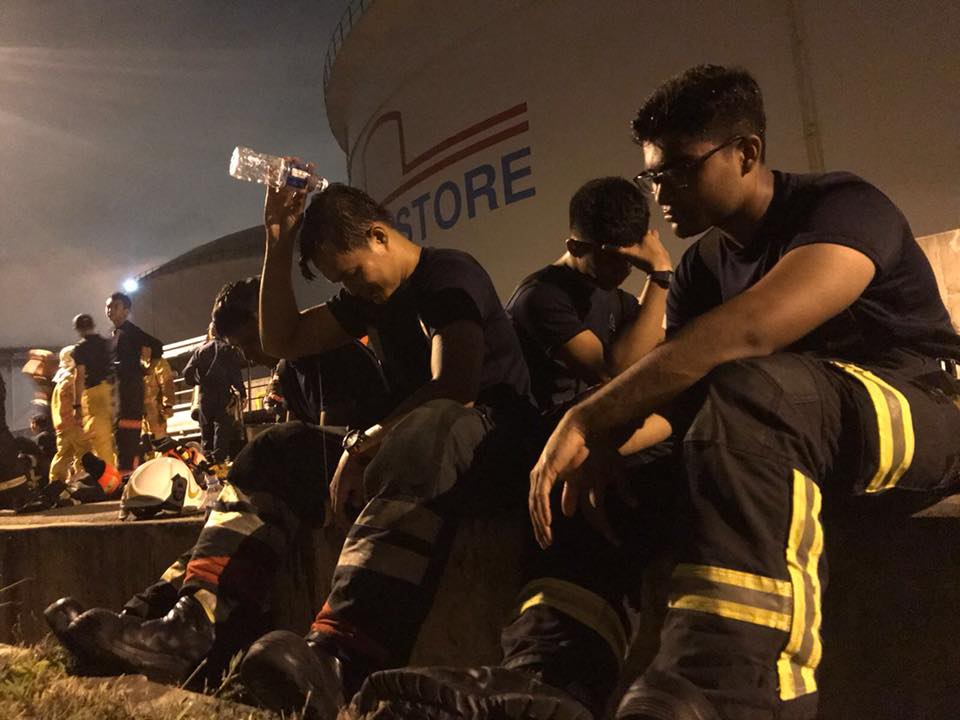 SCDF puts out oil storage tank fire on Pulau Busing after 'intense' 6 ...