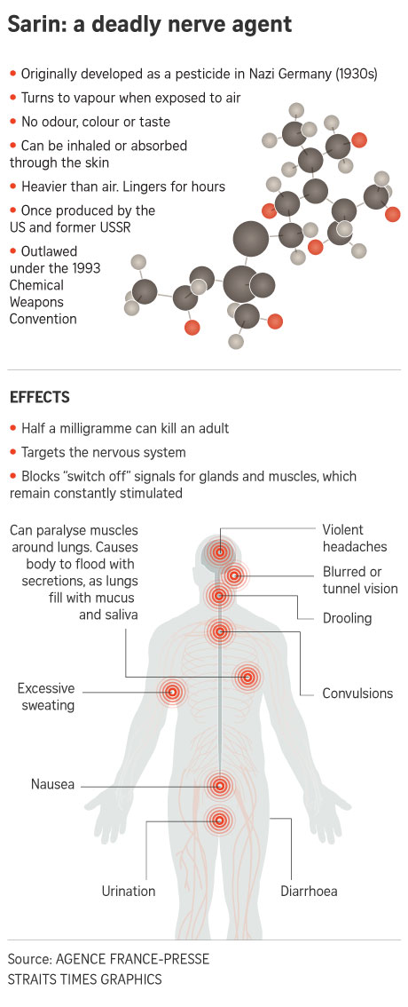 Sarin, chlorine used in two attacks in Syria in 2017: Chemical weapons ...