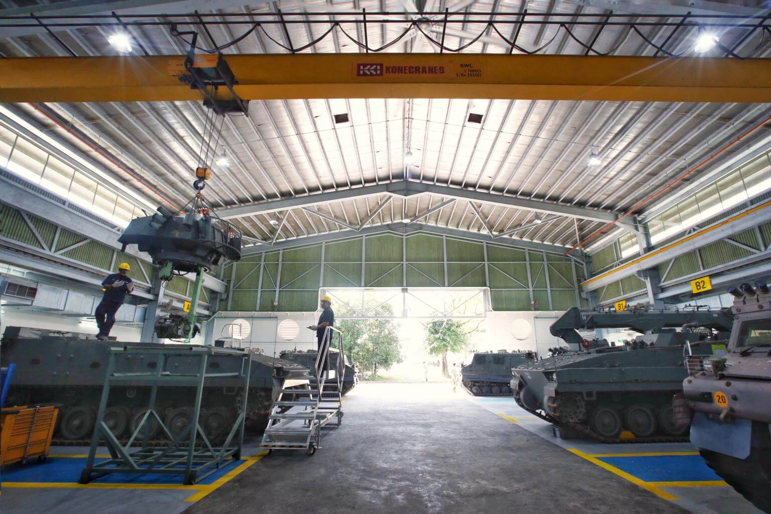 Hub takes less time to maintain, repair tracked vehicles | The Straits ...