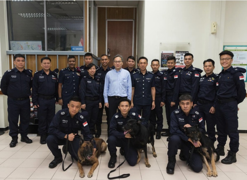 3 police dogs deployed with Home Team officers to aid in Laos flood ...