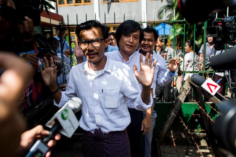 Myanmar court frees journalists on bail in incitement case | The ...