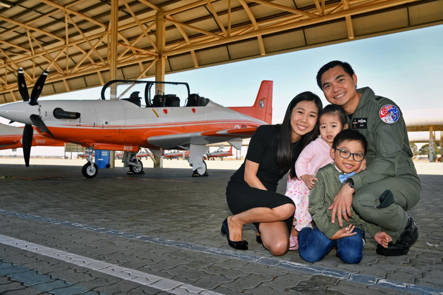 Family follows RSAF flying instructor to Australia to fulfil his ...