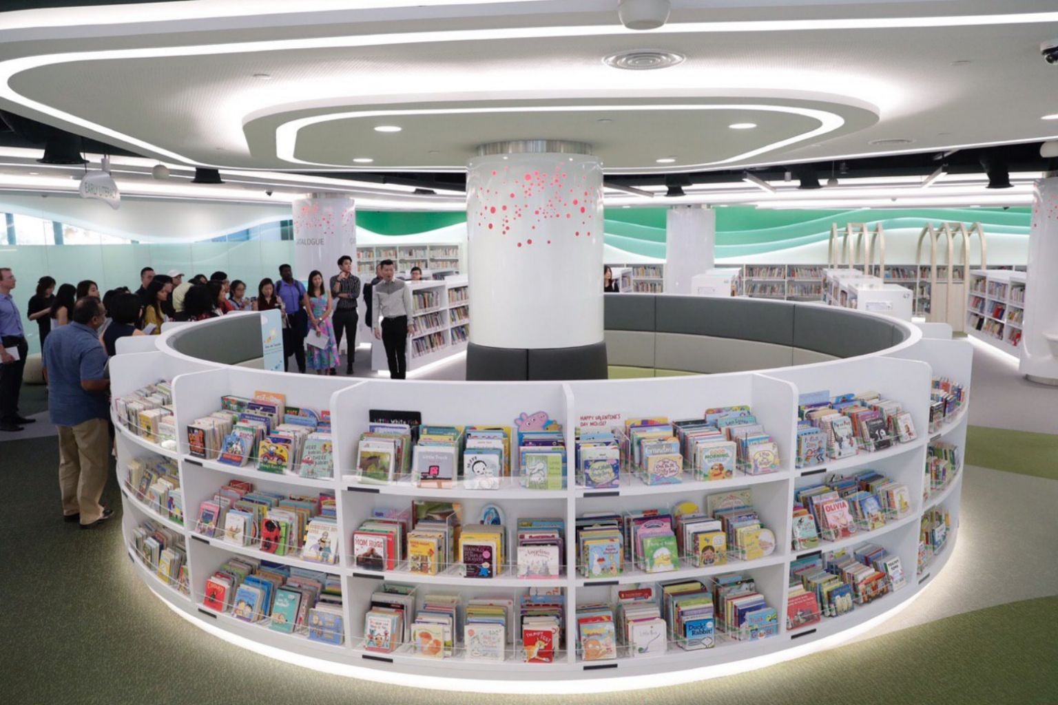 Biggest shopping mall library offering views of Sentosa to open in ...
