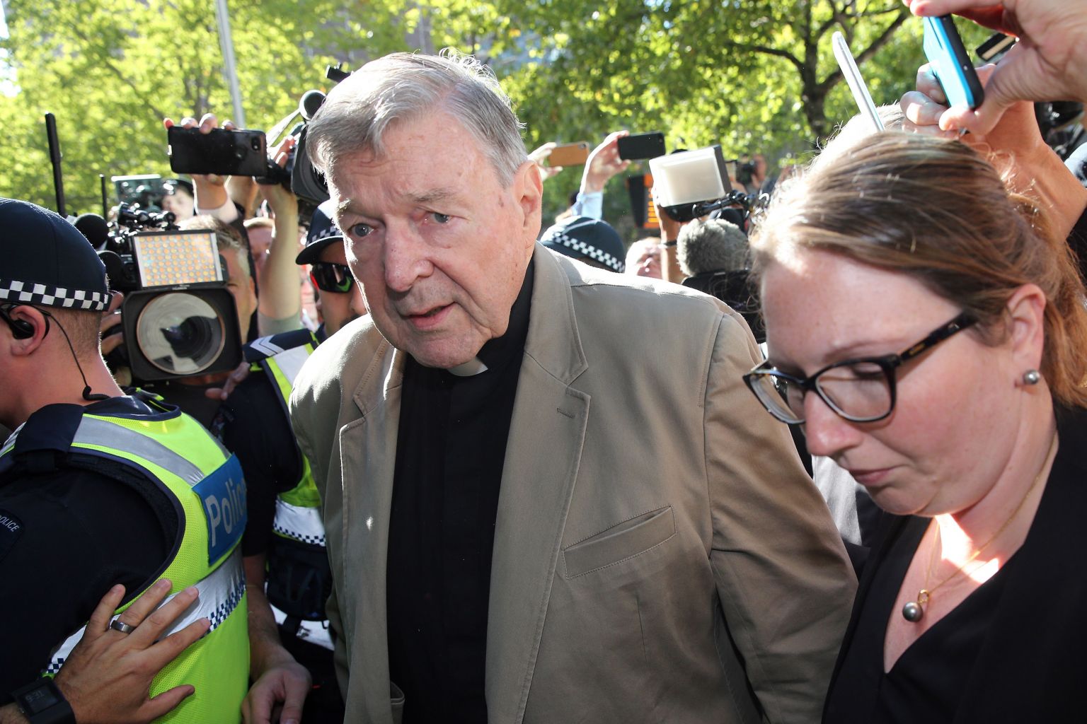 Footage emerges of police confronting disgraced Australian cardinal ...