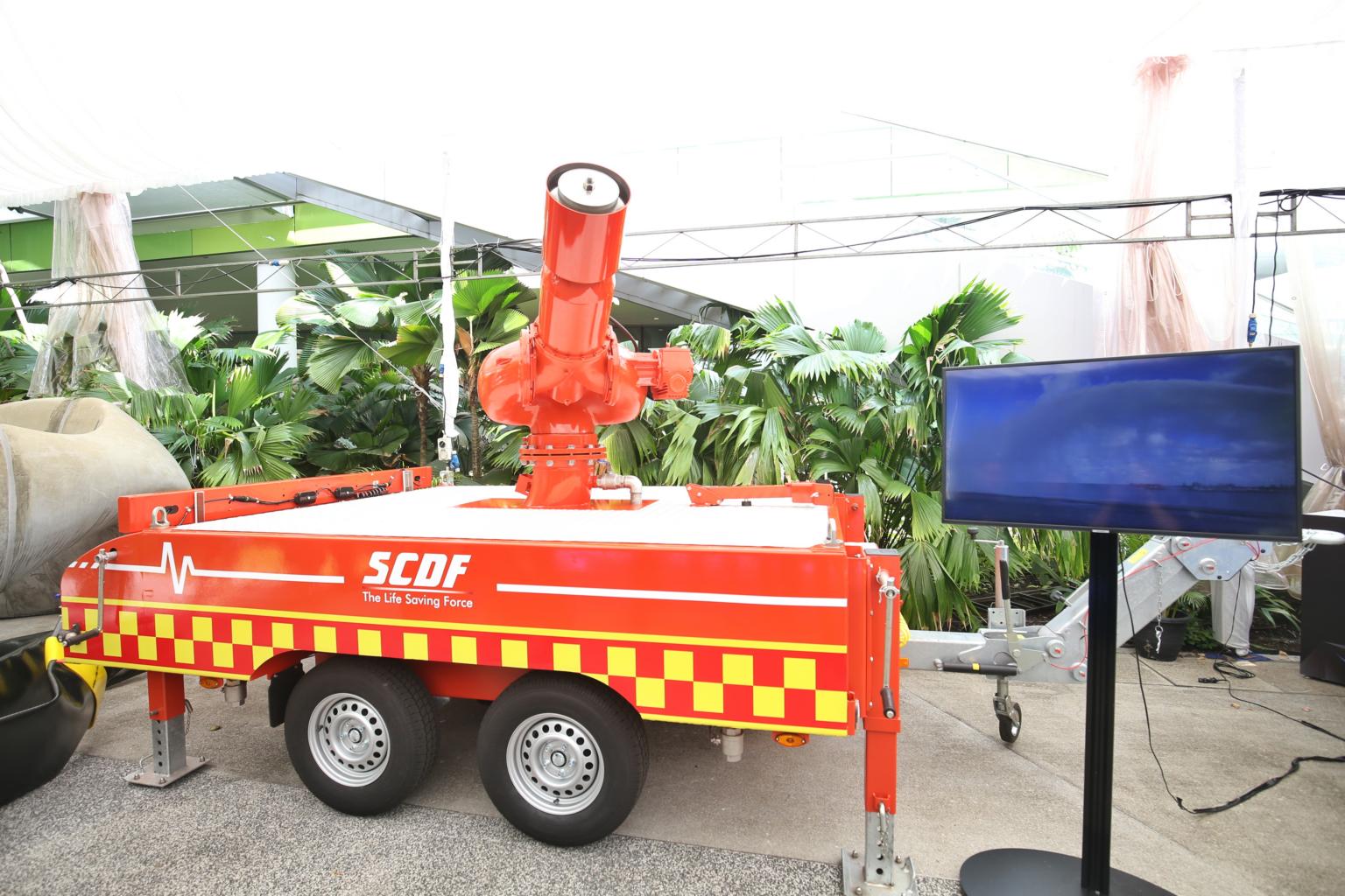 SCDF unveils new equipment to enable firefighters to climb higher ...