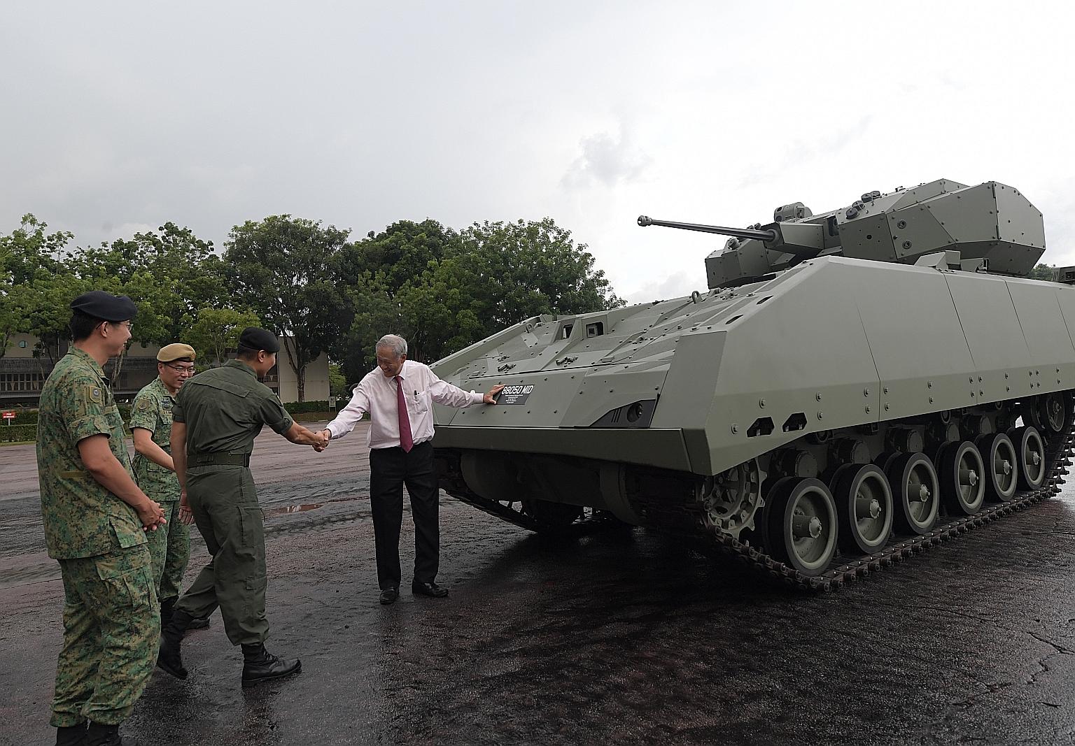 Singapore shows off its newest armoured fighting vehicle | The Straits ...