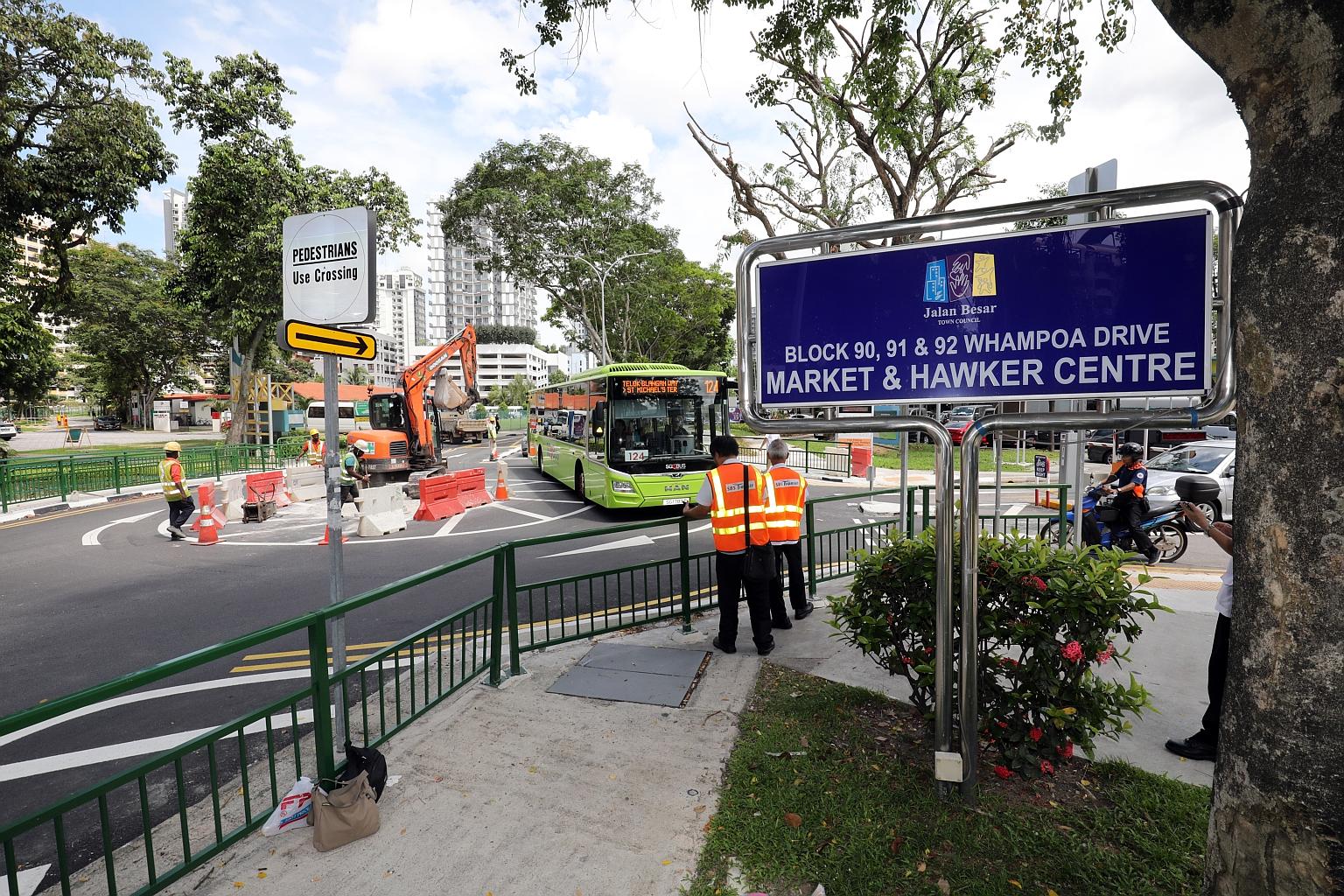 Whampoa's month-old roundabout to get facelift | The Straits Times
