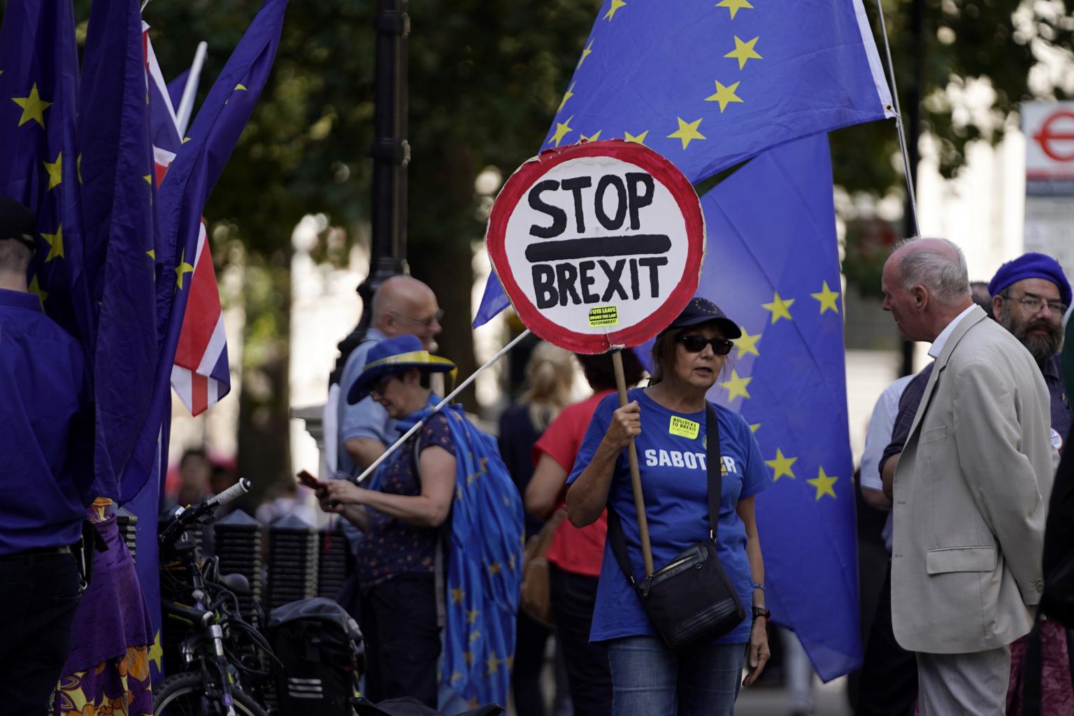 Britons set to protest against Boris Johnson's Brexit move | The ...