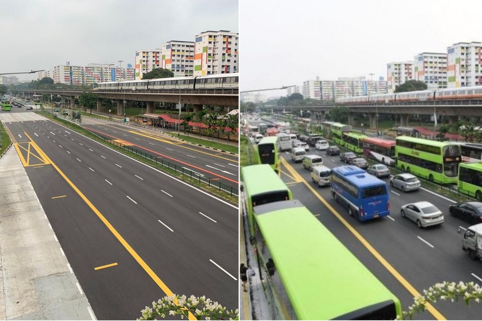 Rush-hour traffic near Yishun Integrated Transport Hub eases a day ...