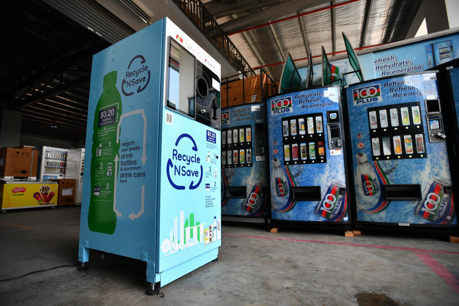 50 vending machines that accept used drink containers for recycling to ...