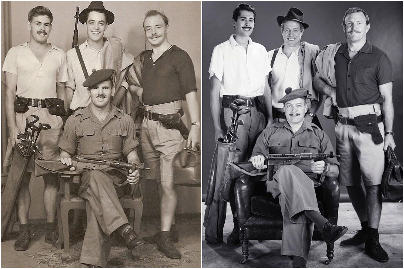 Guy Ritchie, Hugh Grant recreate 65-year-old Singapore photo that ...