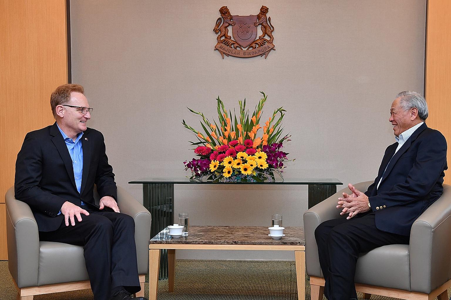 US defence official calls on Ng Eng Hen | The Straits Times
