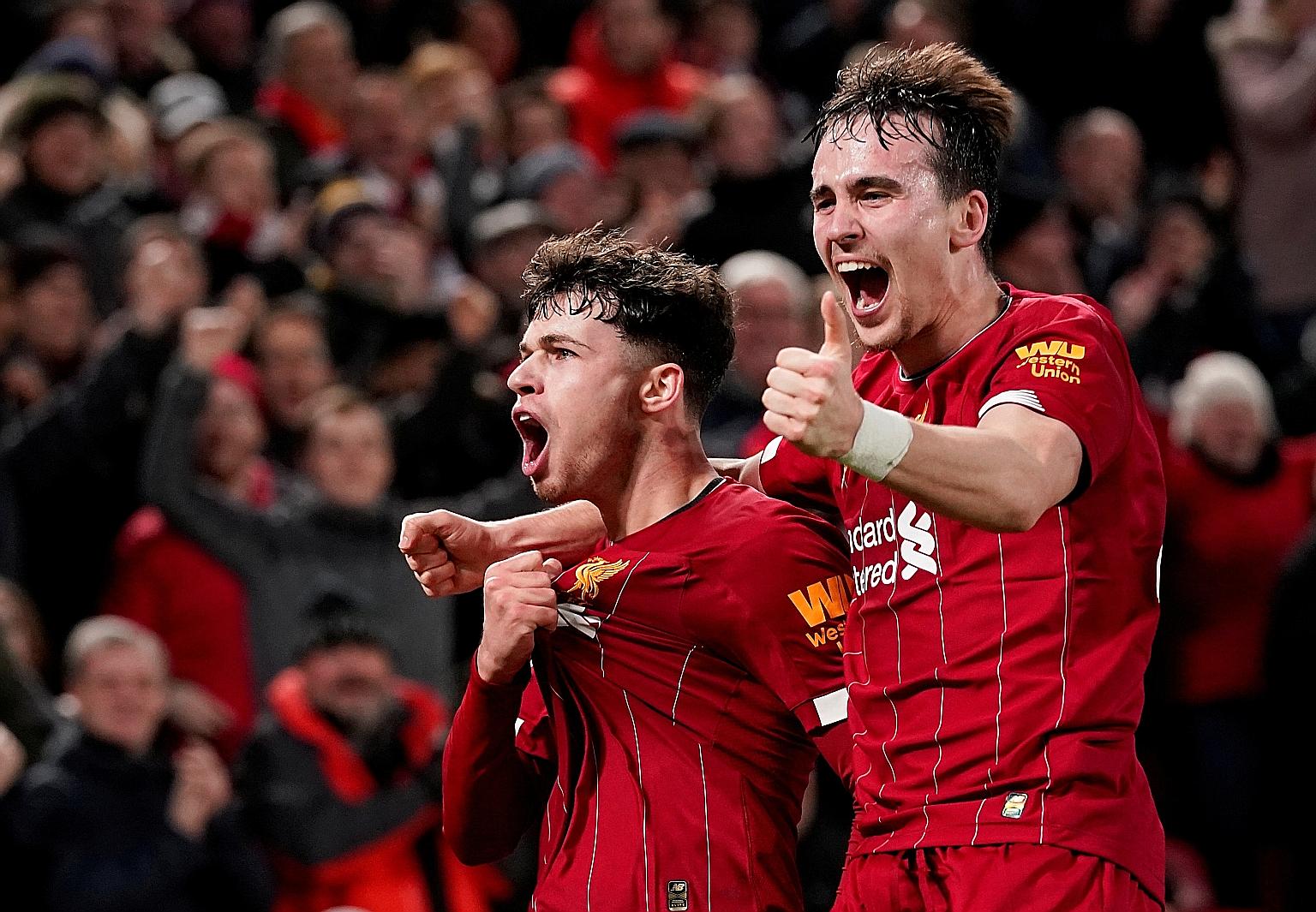 Football: Liverpool kids cheer absent Klopp with winning display | The ...