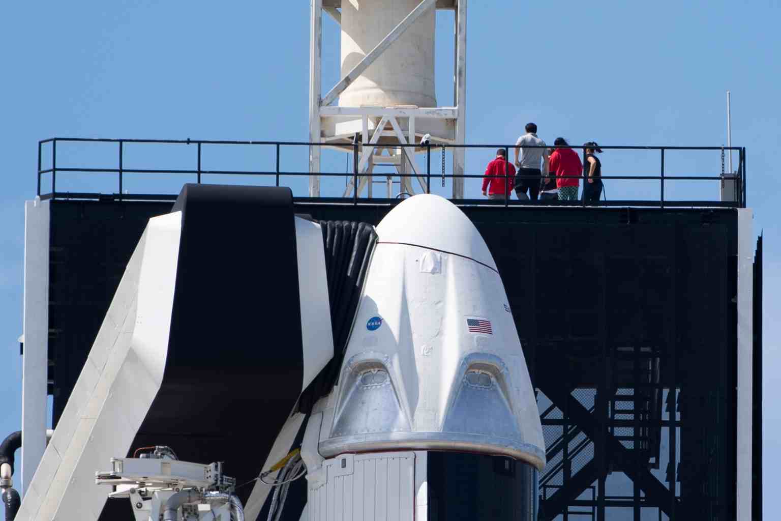 SpaceX plans first manned flight to space station in May | The Straits ...