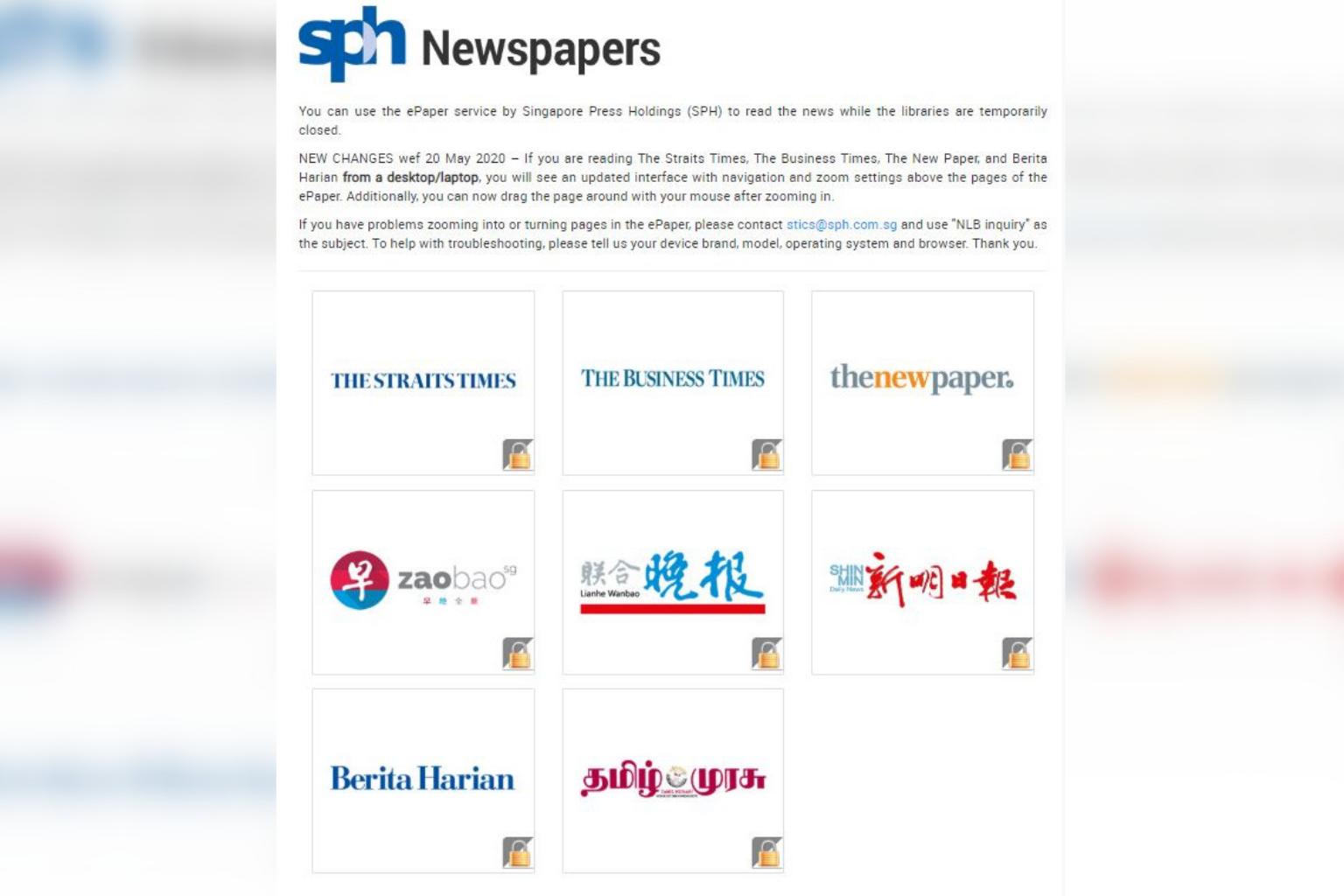 NLB users to enjoy free access to SPH digital newspapers past circuit ...