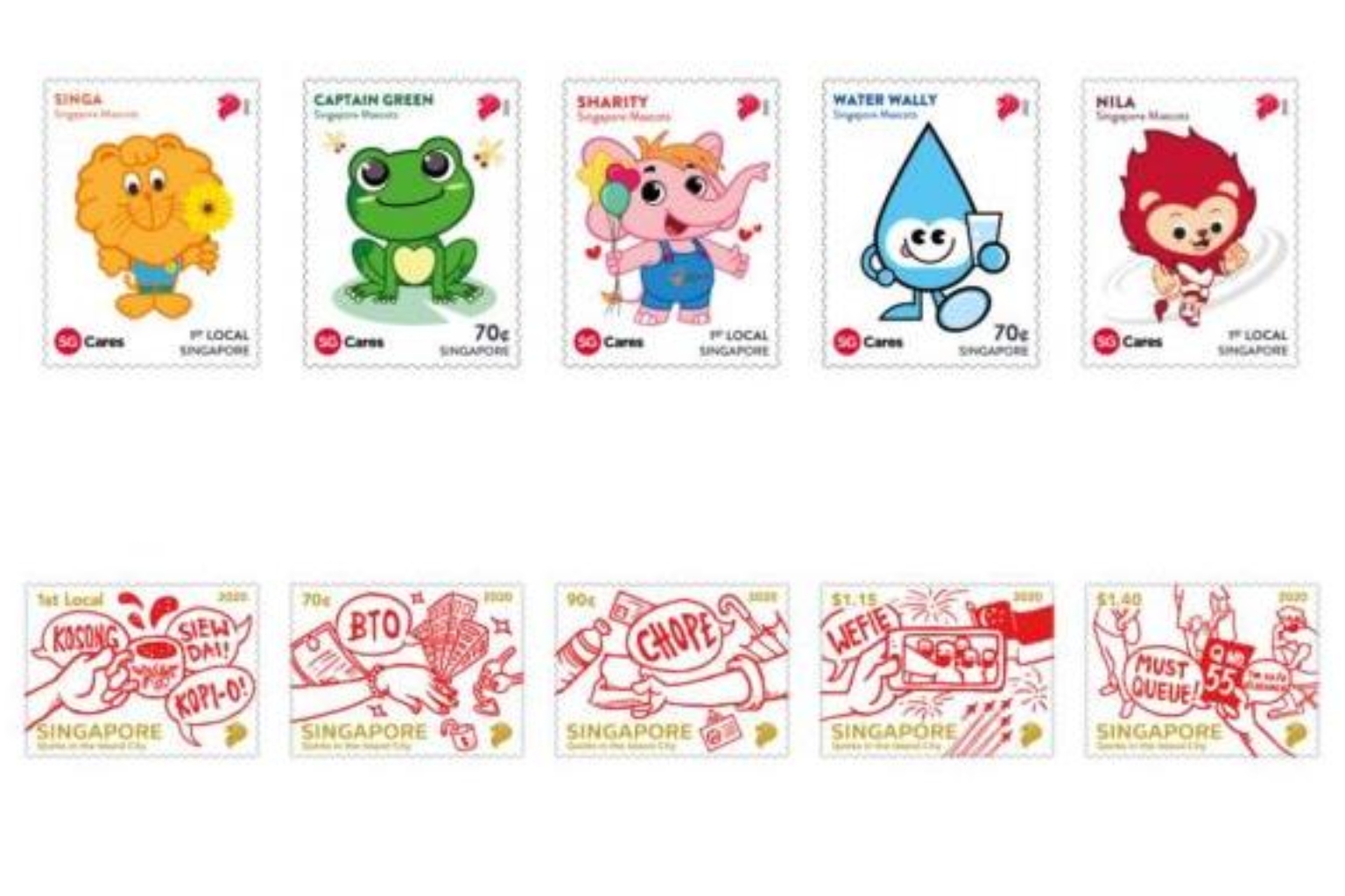 SingPost to launch 2 Singapore-themed stamp sets on local mascots and ...