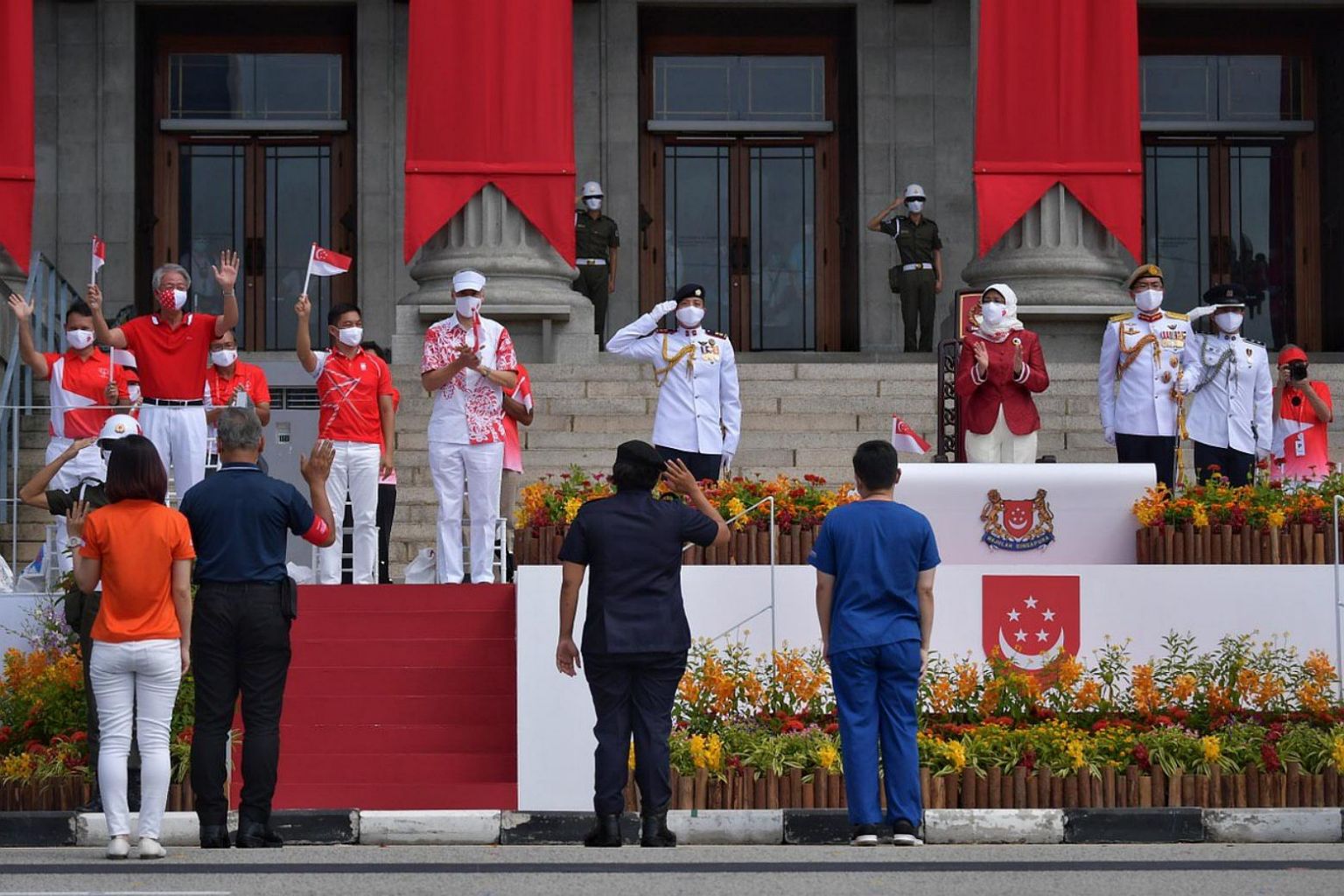 NDP 2020: Masked, but not muted - parade on Padang kicks off ...