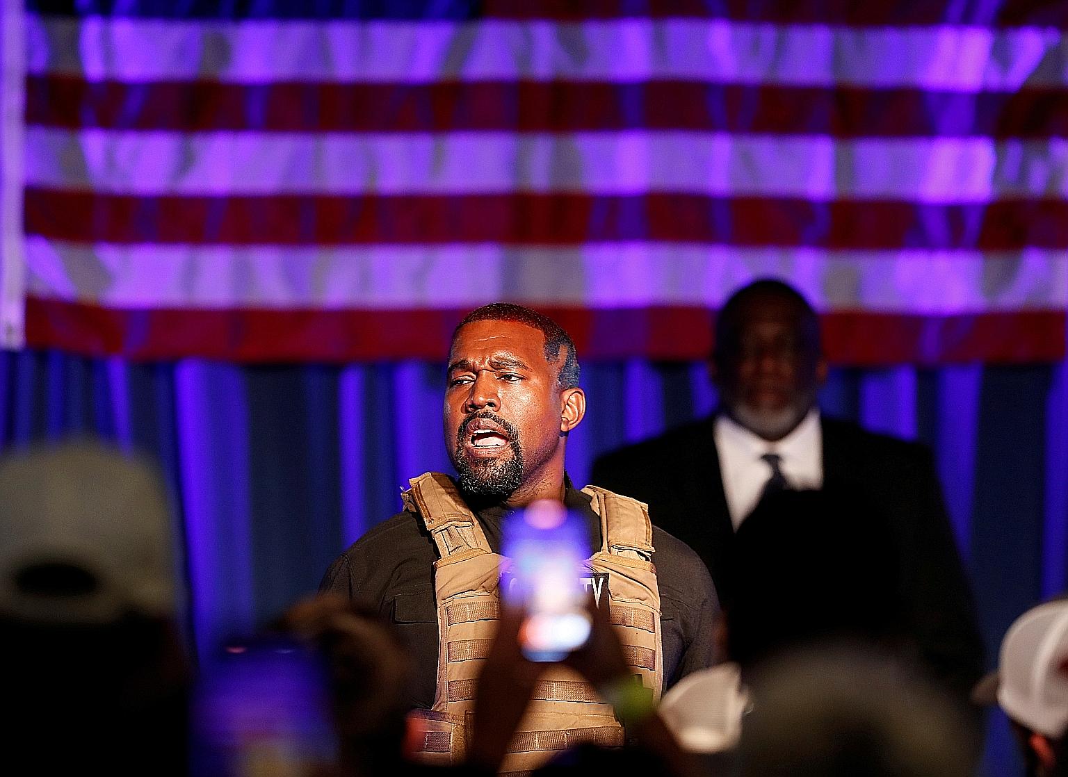 Kanye West gets on US election ballot in 8 states | The Straits Times
