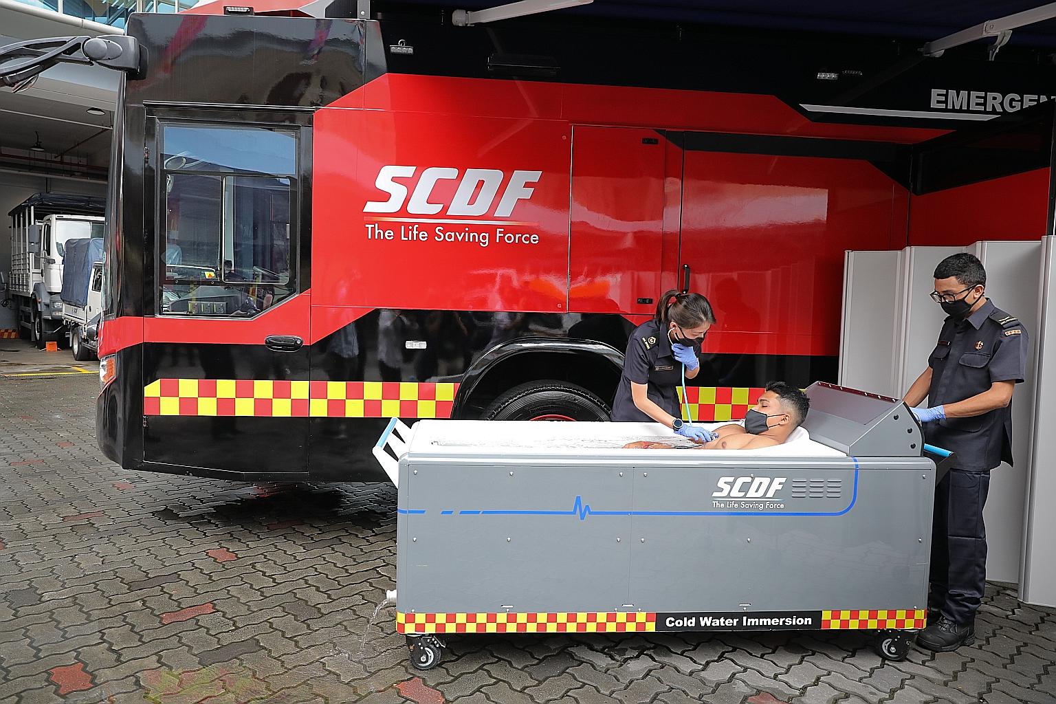 New SCDF vehicle taps technology to treat first responders' heat ...