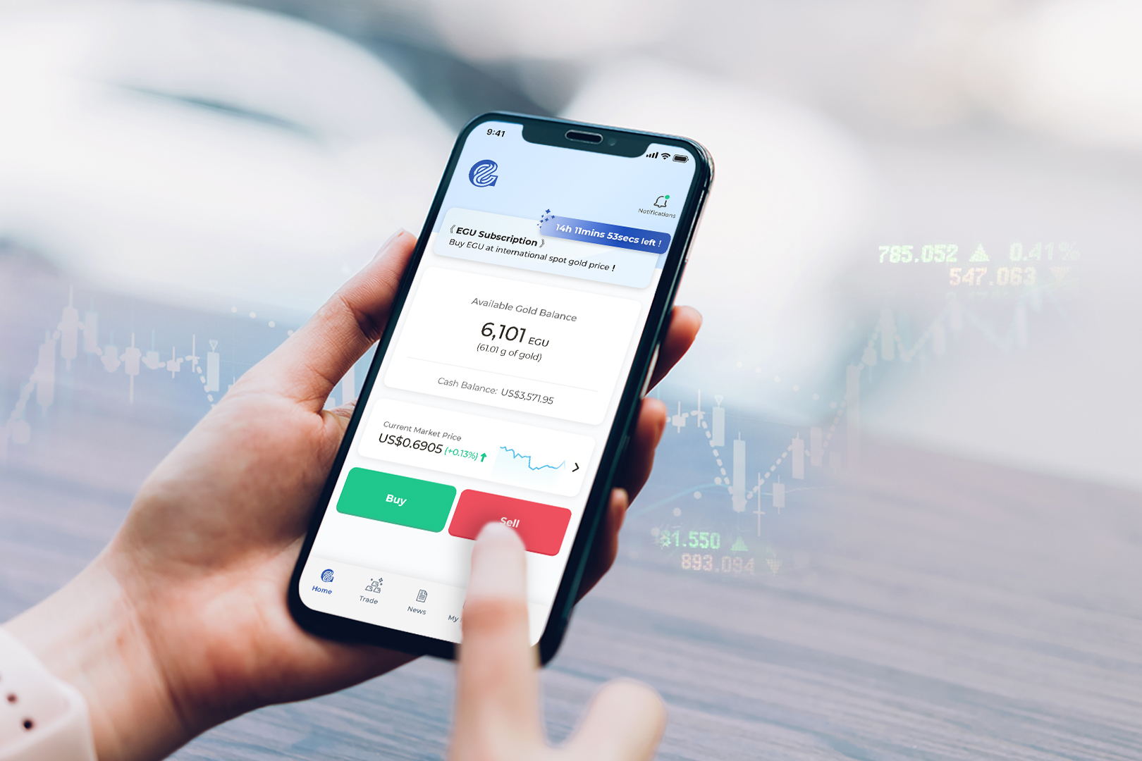 Buy and sell digitalised gold in real time, with no transaction fees ...