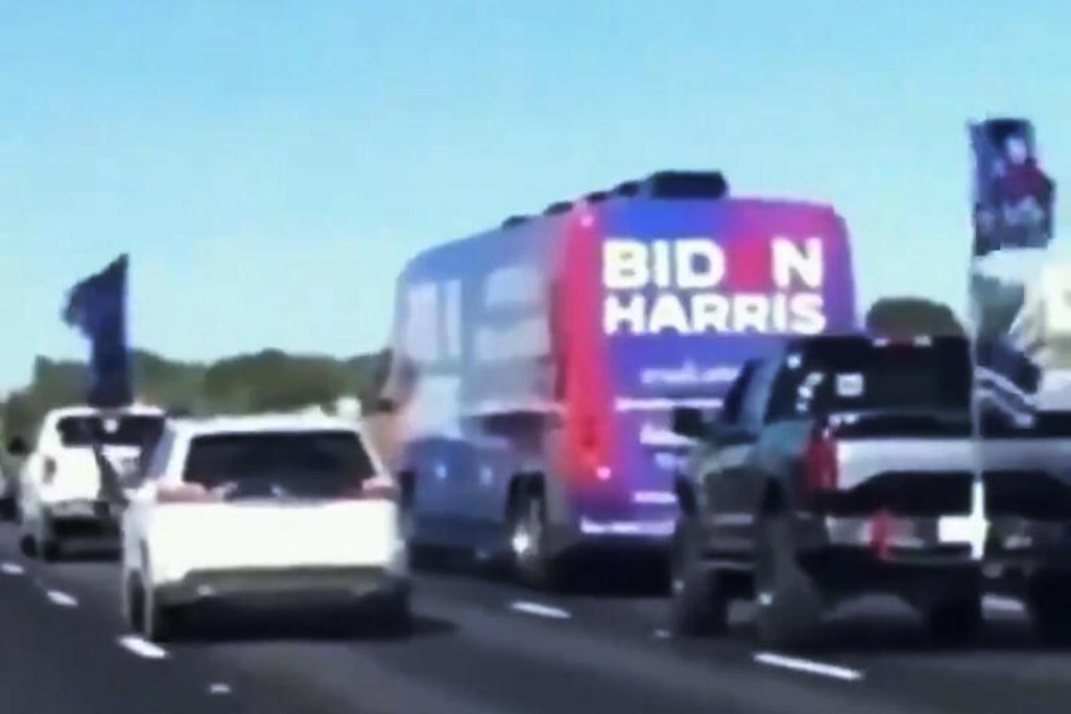 FBI probing Trump caravan confrontation with Biden campaign bus in ...