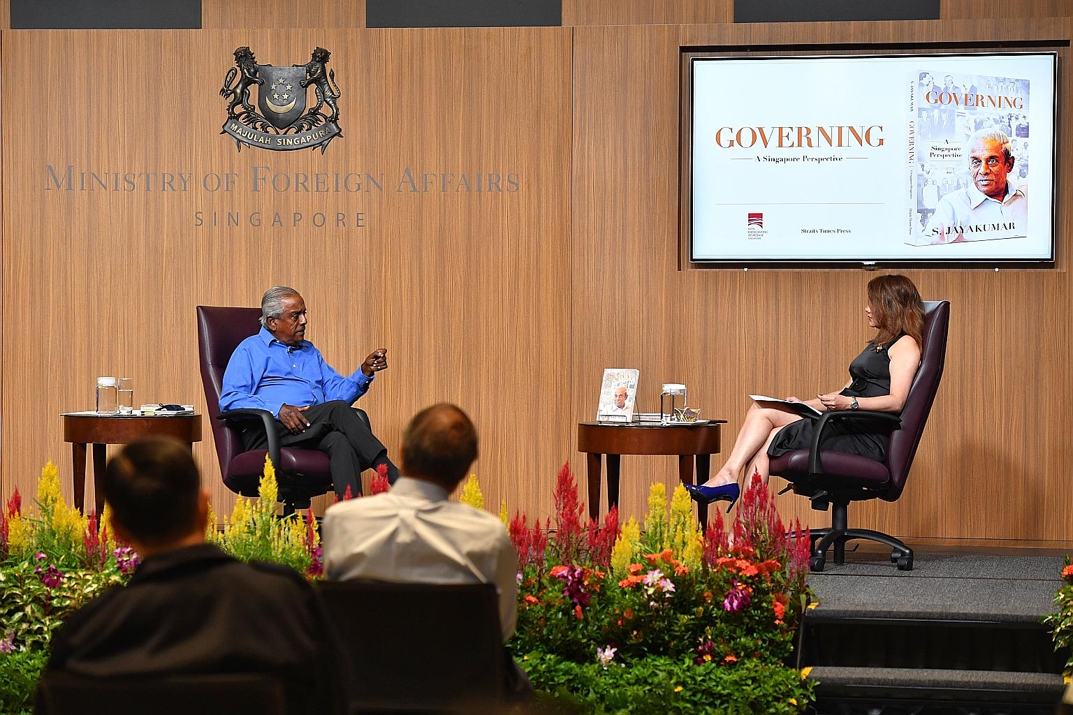 Jayakumar gives take on governance in new book | The Straits Times