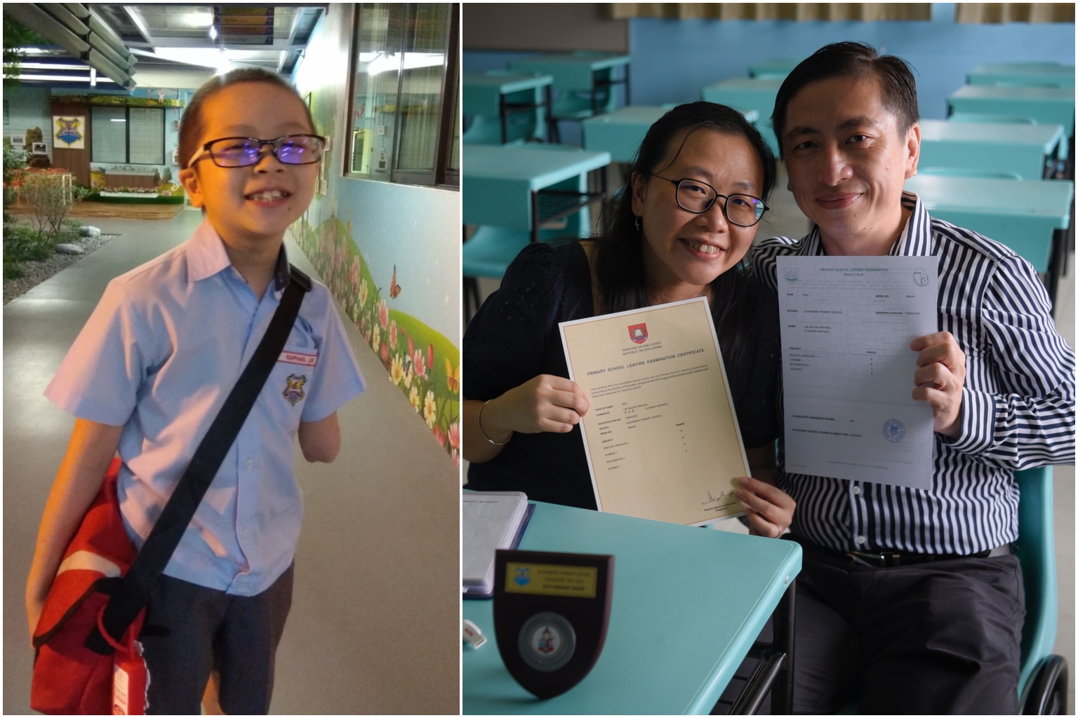 Parents collect PSLE results of son who died from cancer | The Straits ...