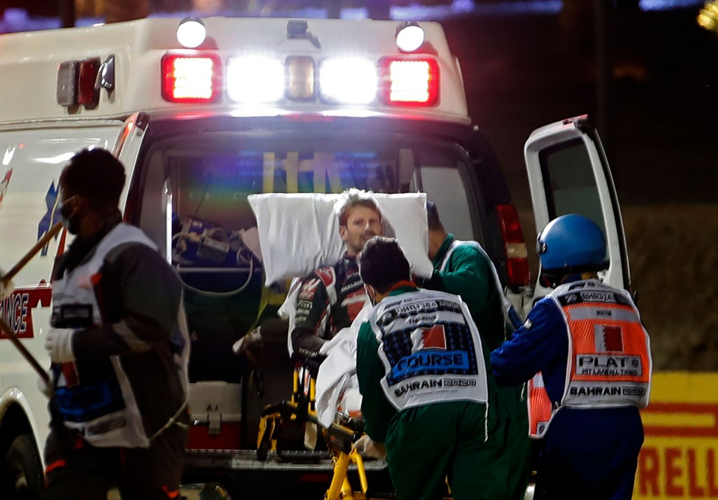 Motor racing: 'I saw death', says Romain Grosjean as he leaves hospital ...