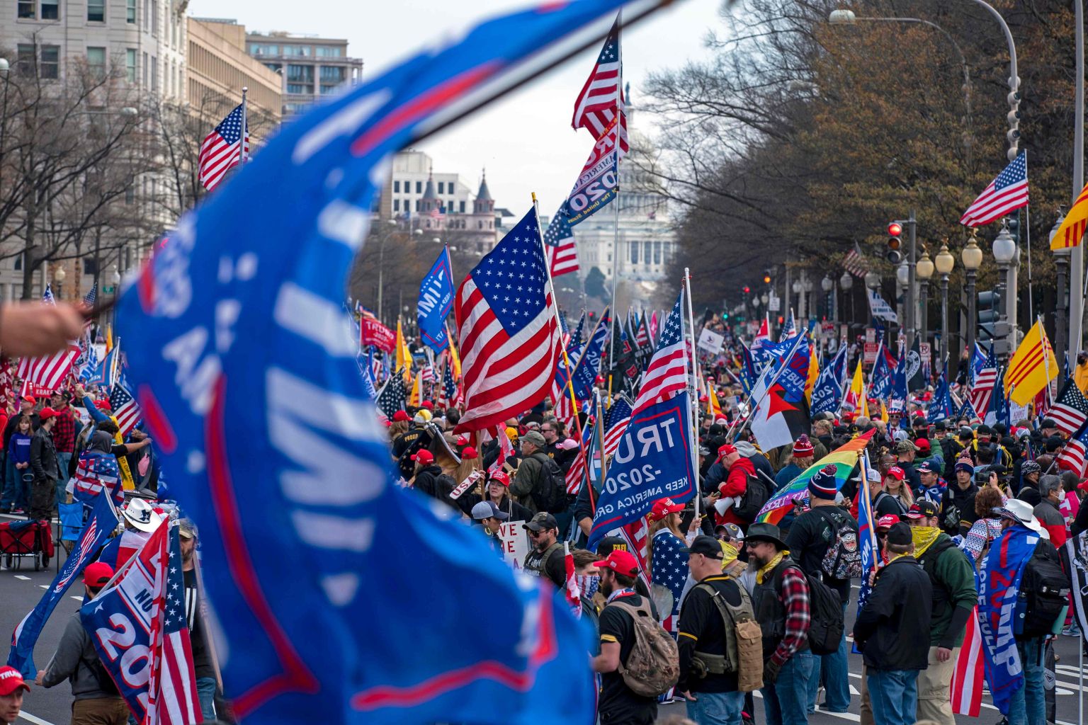 Pro-Trump groups march and pray to protest president’s election loss ...