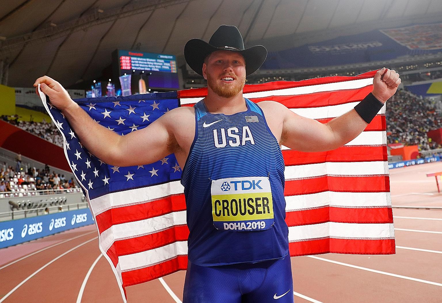 Crouser has more in the tank after record throw | The Straits Times