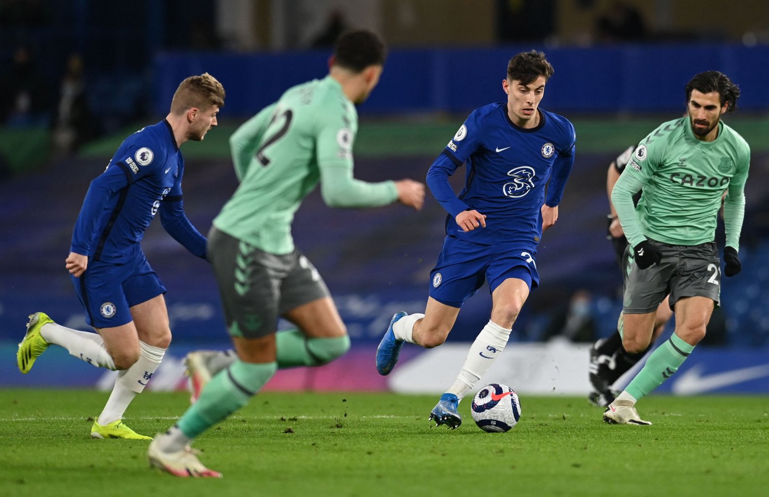 Football: Havertz stars as Chelsea sink top-four rivals Everton | The ...