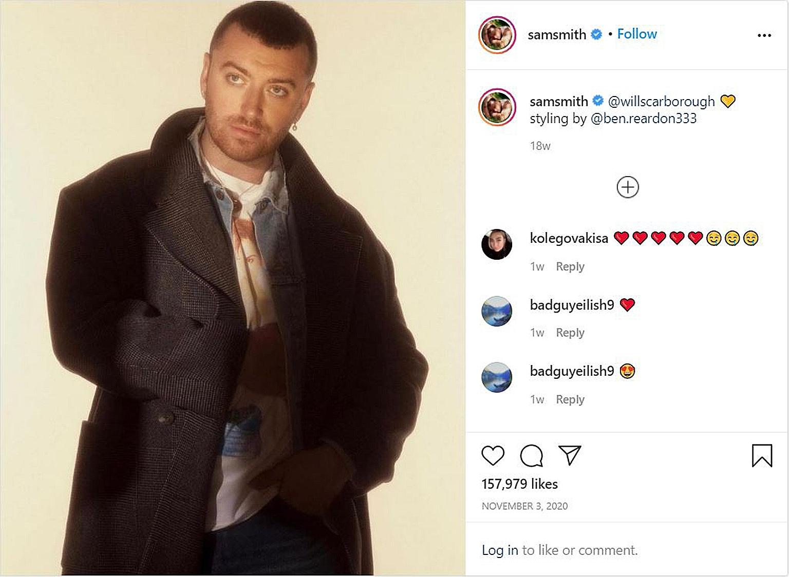 Non-binary singer Sam Smith left out of gendered awards | The Straits Times